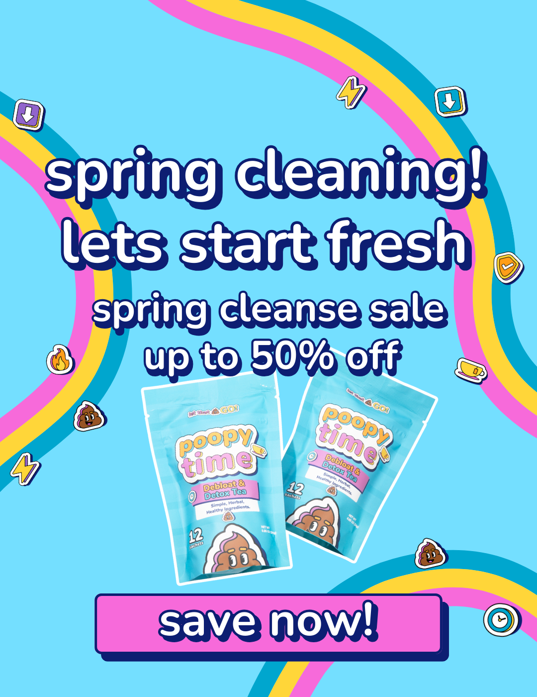 Poopy Time Tea® - The Original Debloat and Detox Tea