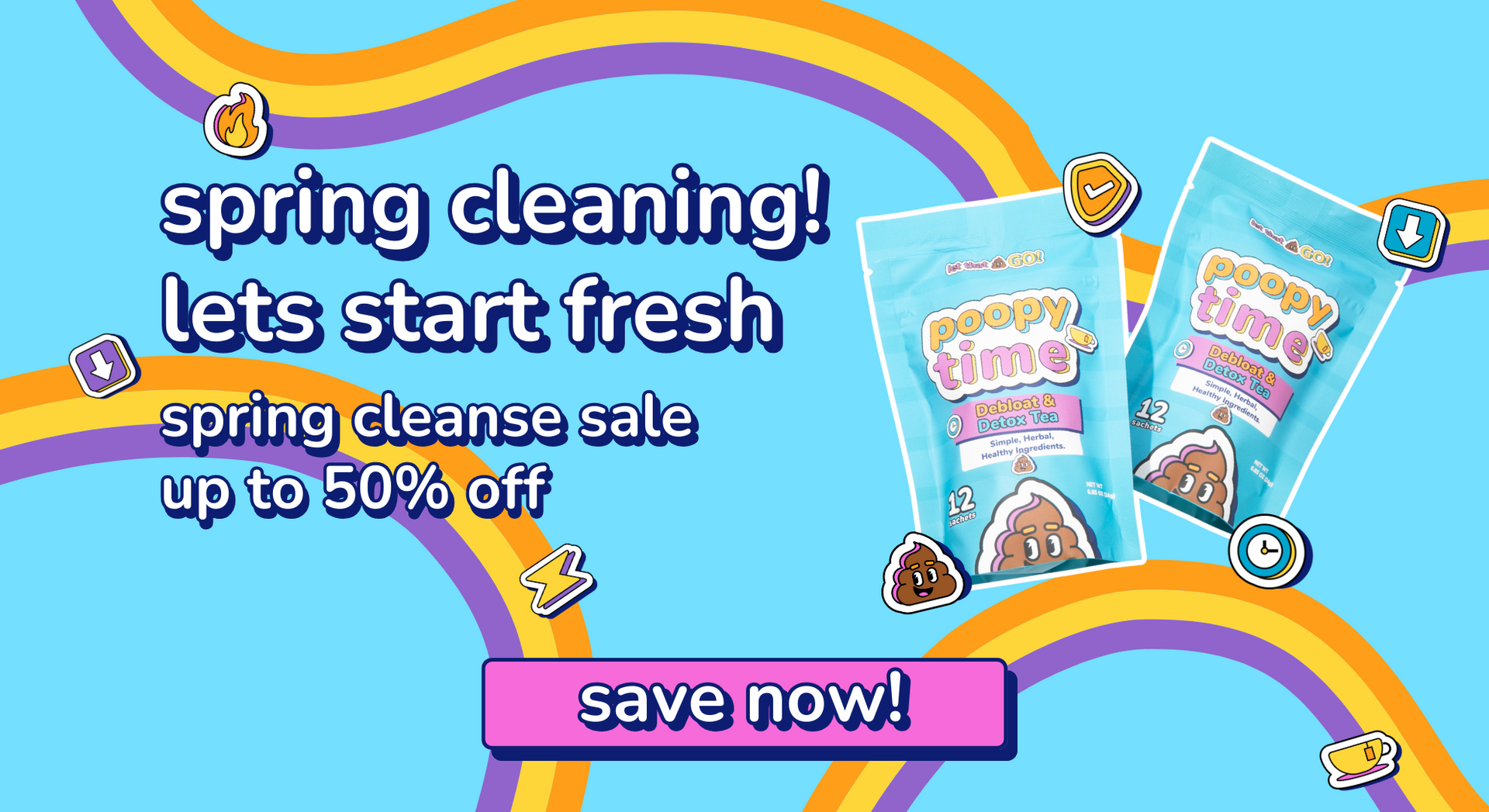 Poopy Time Tea® - The Original Debloat and Detox Tea