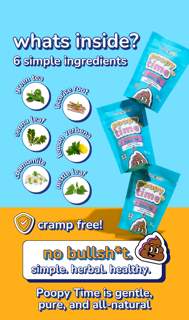 Poopy Time Tea® - The Original Debloat and Detox Tea